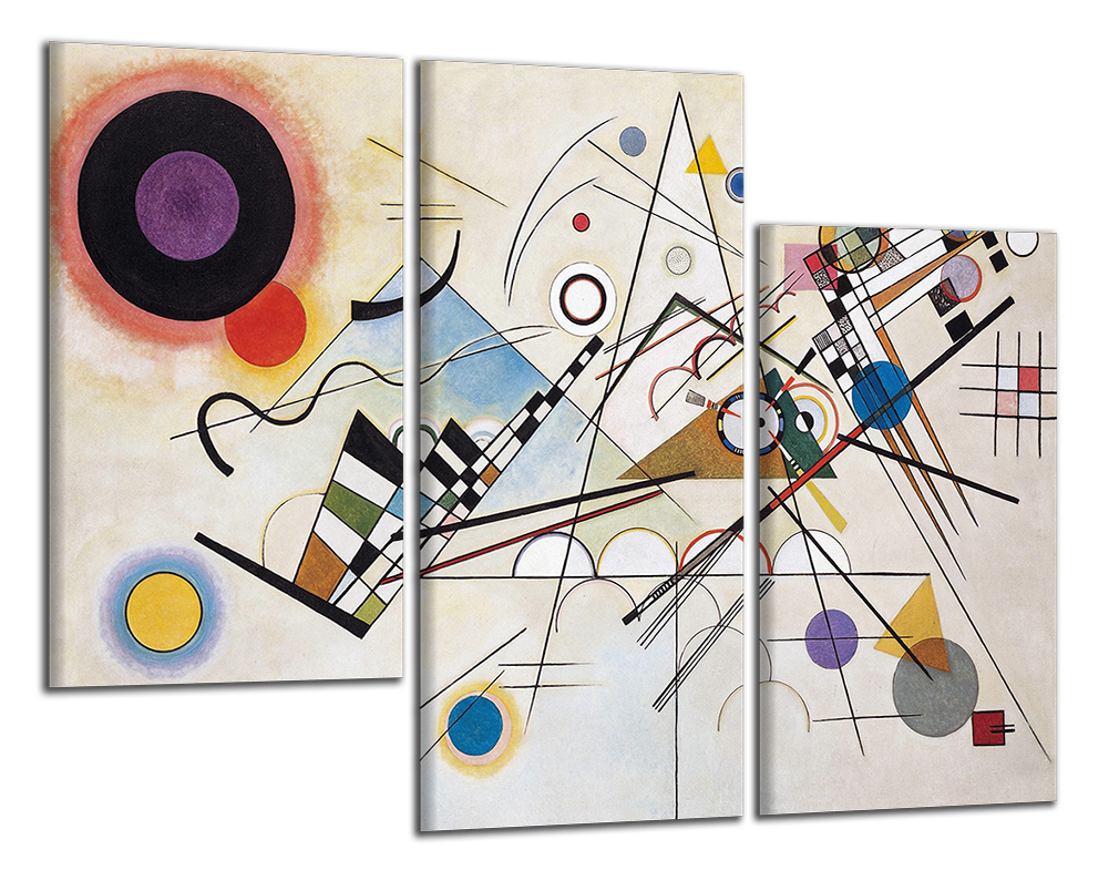 Obdelníkový obraz Kompozice 8 - Kandinsky | Colorika.cz