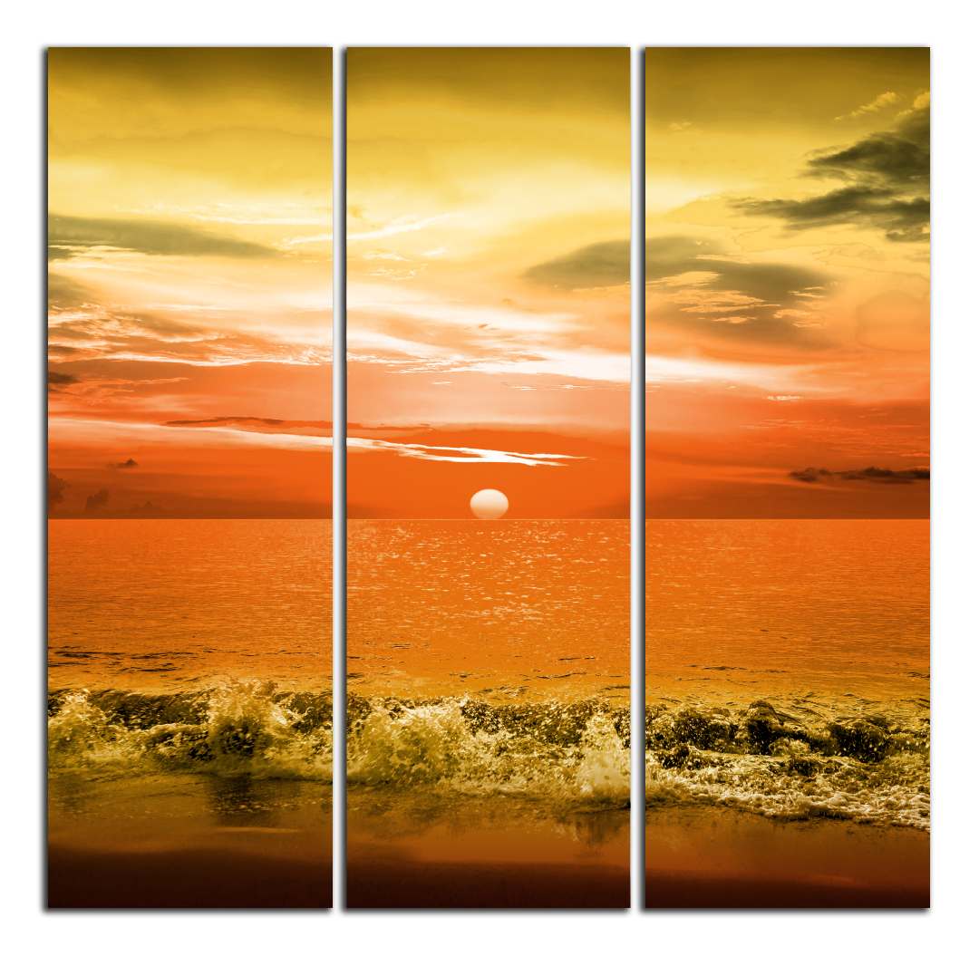 Čtvercový obraz Západ slunce čtverec | Colorika.cz