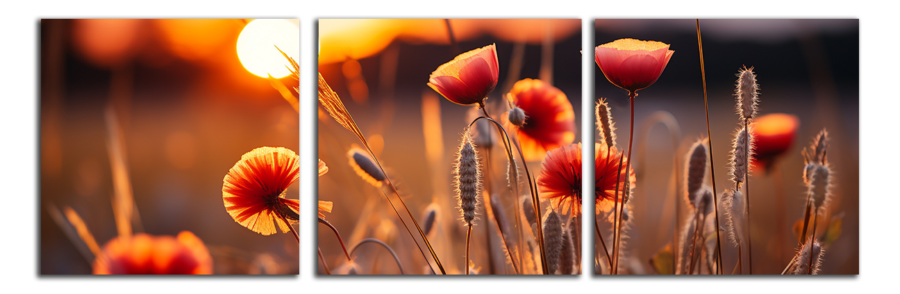 Panoramatický obraz Máky a západ slunce | Colorika.cz