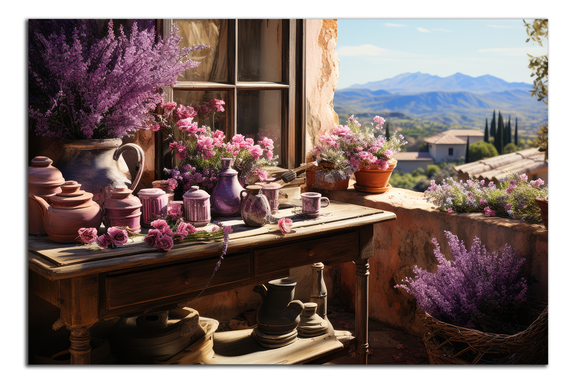 Obdelníkový obraz Výhled v Provence | Colorika.cz