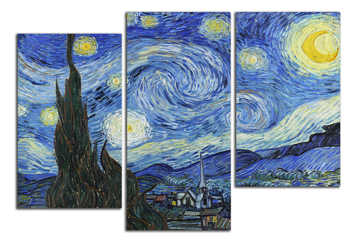 Obdelníkový obraz Hvězdná noc - Van gogh | Colorika.cz