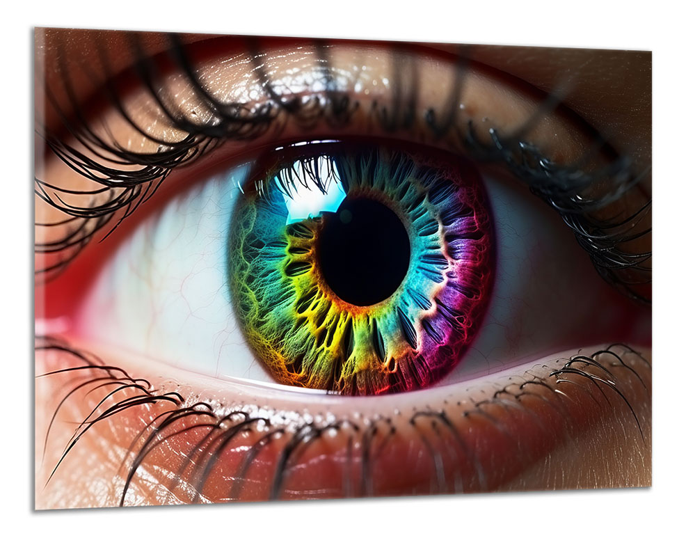 Obdelníkový obraz Barevné oko | Colorika.cz